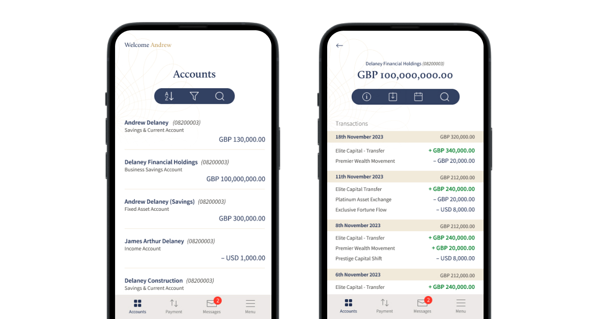 Internet Banking App UX | Indulge